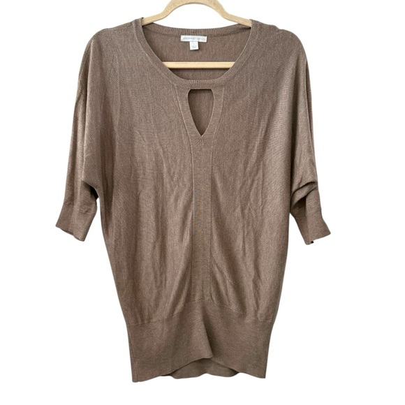New York & Company | Sweaters | New York Company Small Taupe Keyhole ...
